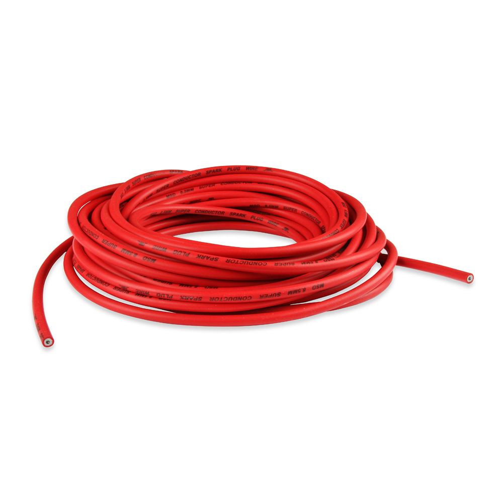 MSD 8.5mm Red Super Conductor Wire - 34059 - raceparts.com