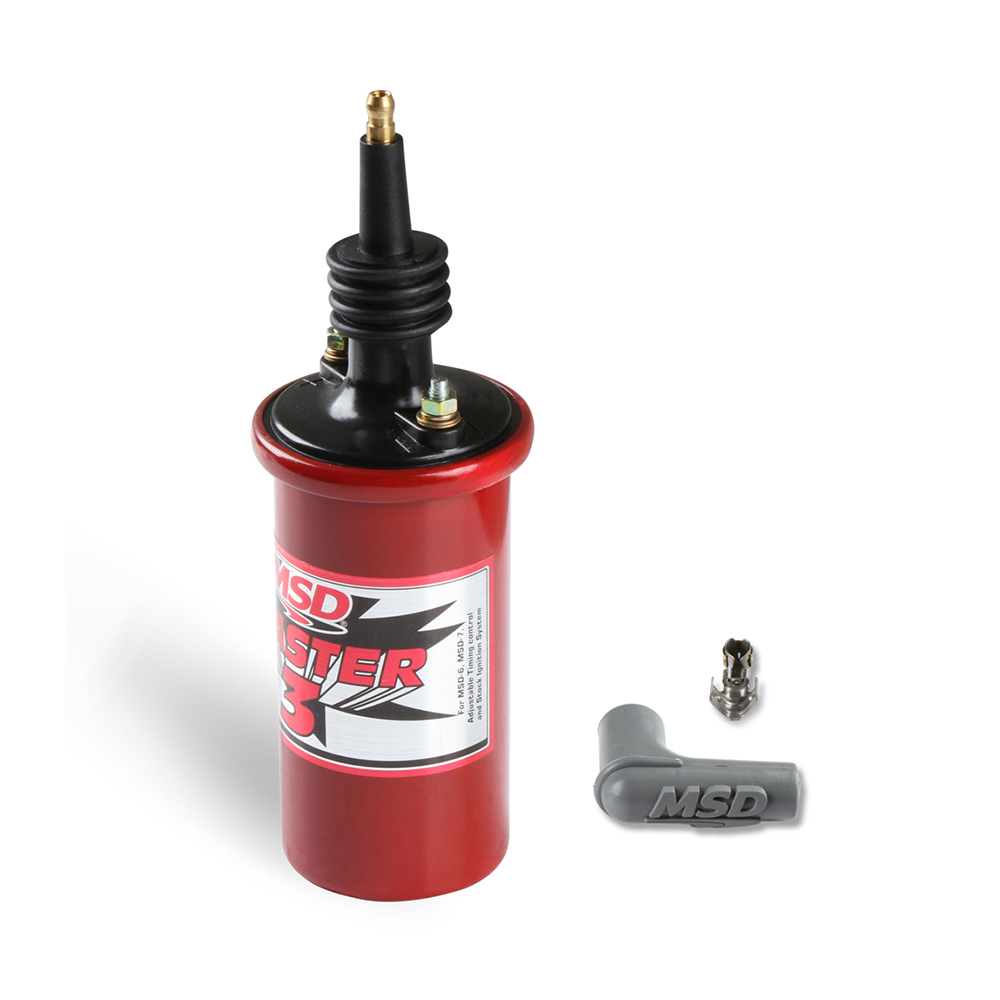 MSD Blaster 3 Ignition Coil Red - 8223 - raceparts.com