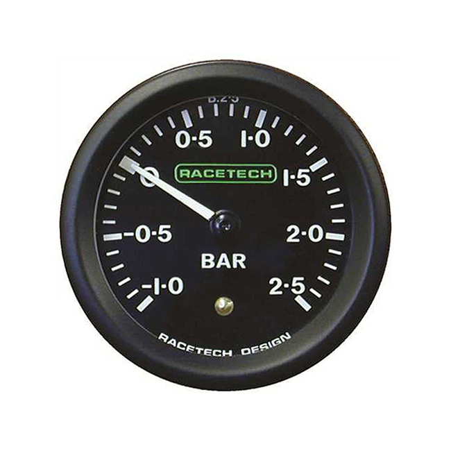 Racetech Boost Pressure Gauge - B2.5BL - raceparts.com